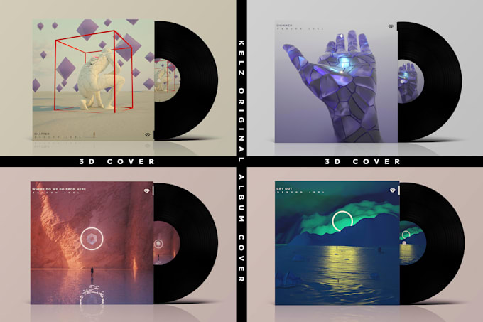 Design unique illustrated or 3d album cover by Kelzdesigns | Fiverr