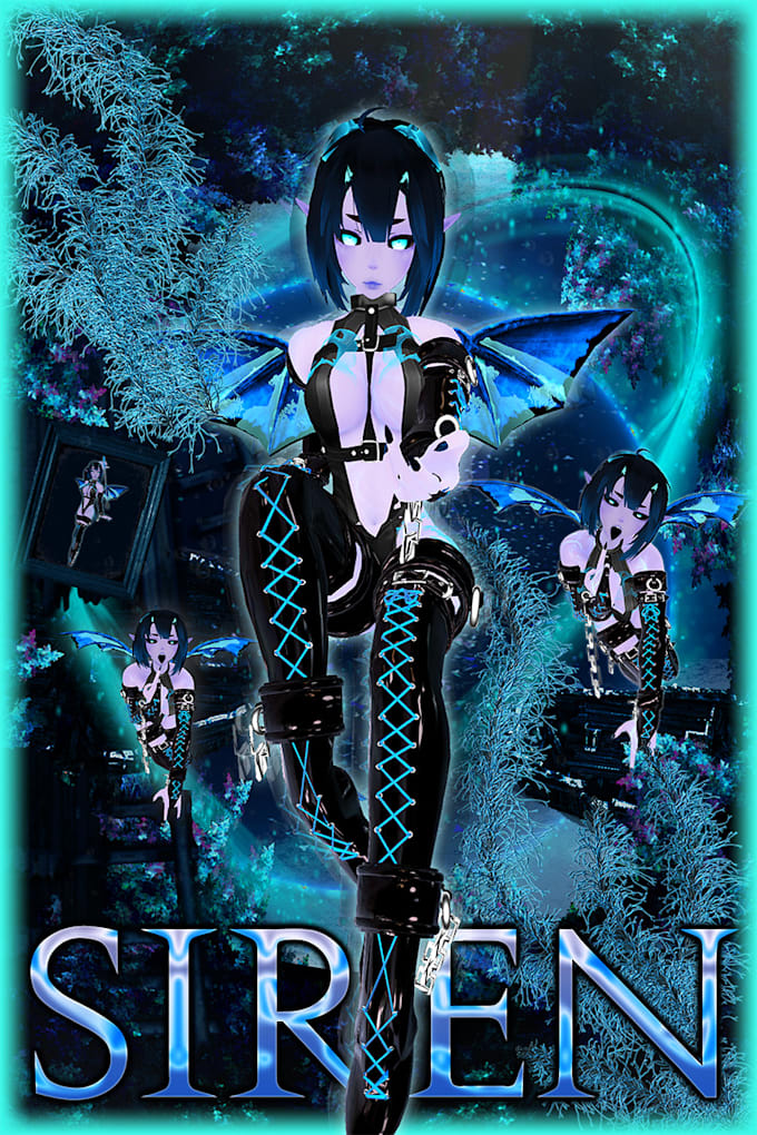 Create a poster or banner of your oc in vrchat by Starcadian | Fiverr