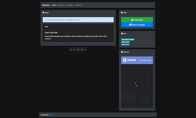 Create a web page using html css and javascript by Wilchu | Fiverr