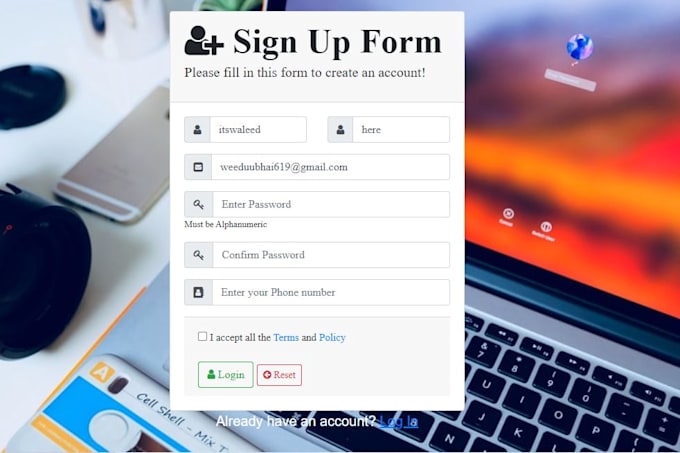 Be your front end web developer with html, css, bootstrap by ...
