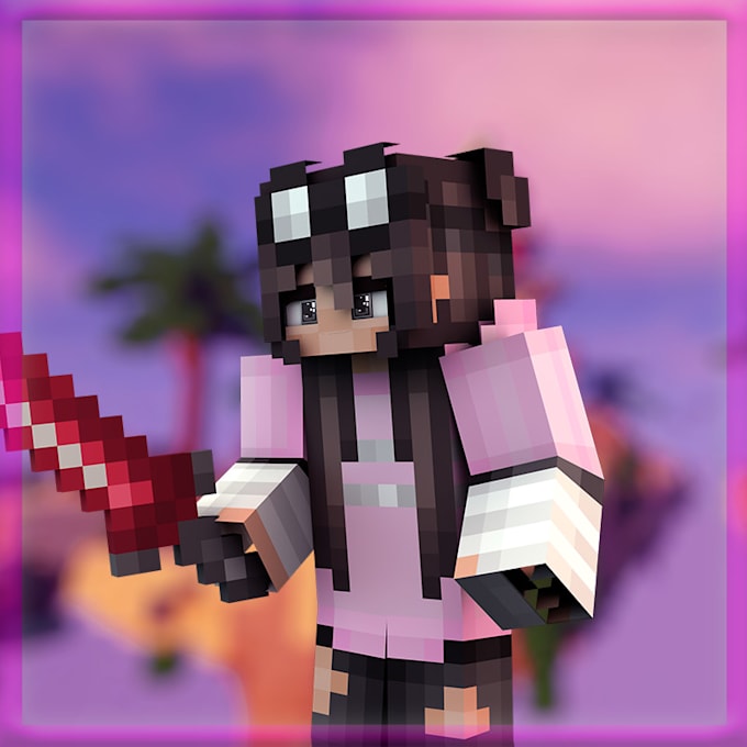 Make a minecraft profile picture for youtube by Nosey9 | Fiverr