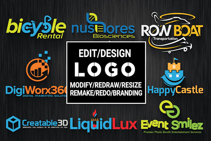 Edit, modify and redraw logo, to vector, ai, svg, psd etc by Grafixerz ...