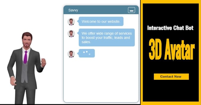 Build interactive chat bots with 3d avatar for your website by Savvy92 ...