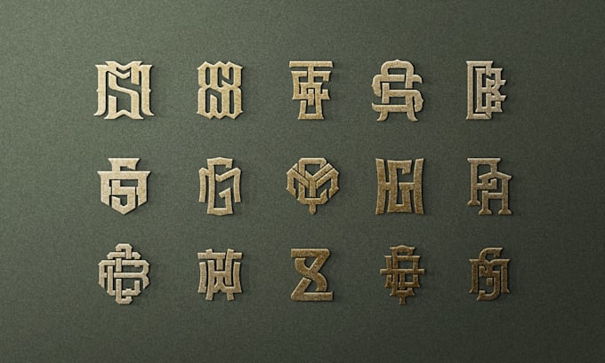 Create a fantastic monogram logo for your brand by Ir_project | Fiverr