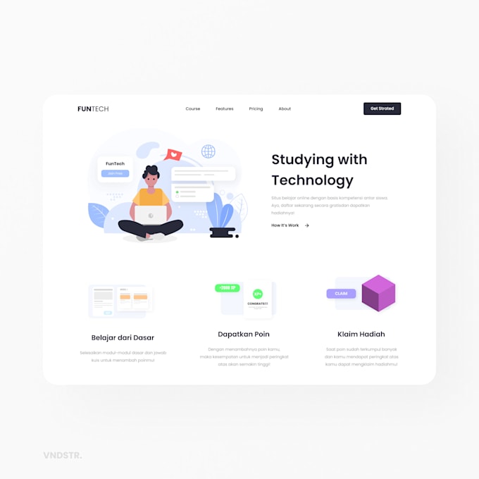 Create a beautiful ui design for your website by Vndstrdesign | Fiverr