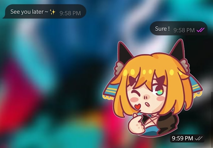 Create a custom telegram sticker pack by Saineko | Fiverr
