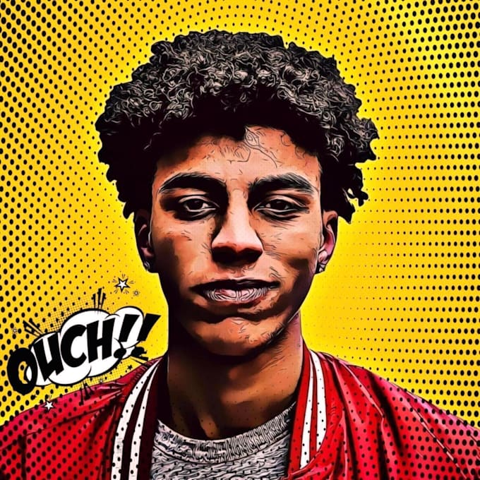 Edit your picture into pop art comic style cartoon portrait by ...