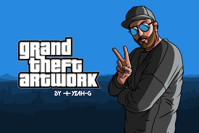Transform your photo into a gta inspired vector illustration by ...