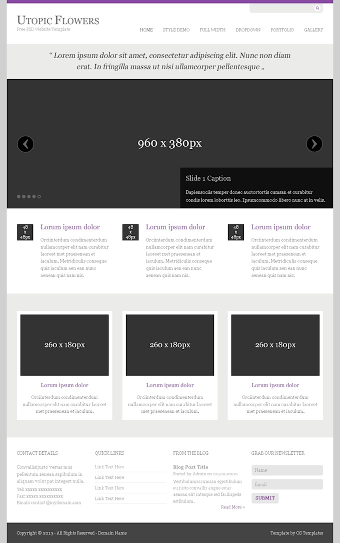Convert photoshop design to html css responsive by Webexpertaqsa | Fiverr