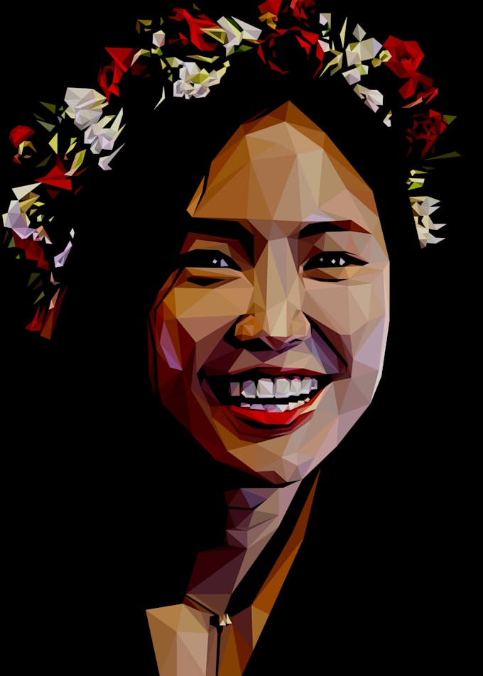 Draw low poly art from your photo in 48 hours by Yoga_art15 | Fiverr