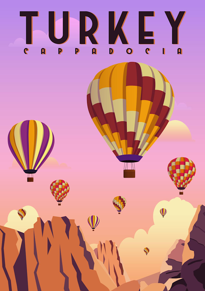 Create amazing poster travel and illustration by Bittersalt | Fiverr