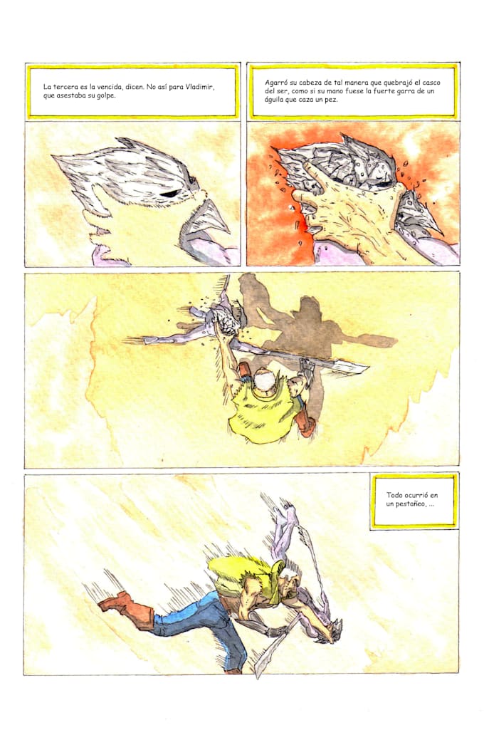 Comic artist, ink, watercolours and digital by Leid3r | Fiverr