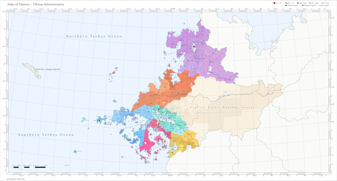 Create fictional and fantasy atlas style maps by Alcardens | Fiverr