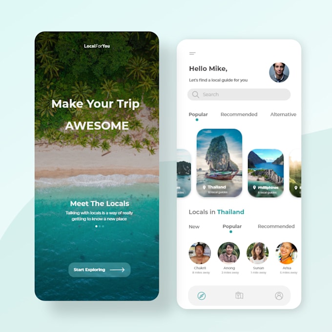 Design a modern clean ui design for your mobile app by Marietastudio ...
