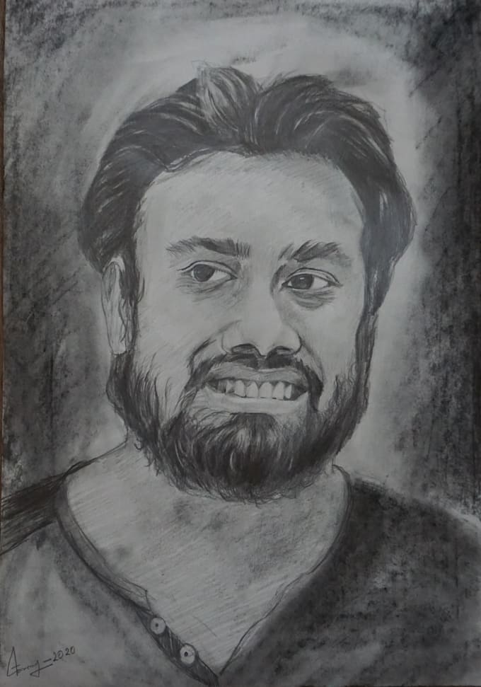 Draw a realistic pencil sketch potrait from your photo by Tanmoytaposh ...