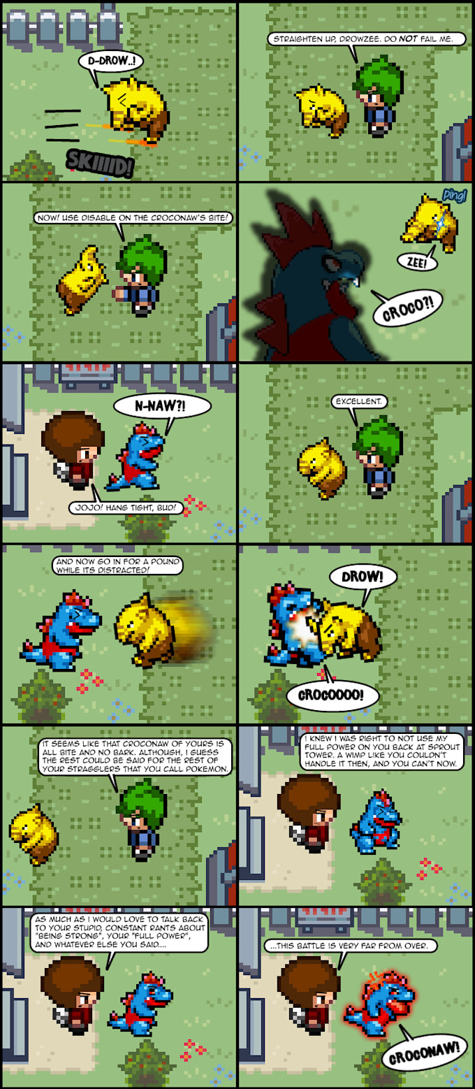 Make pokemon sprite comics for you by Jovandesir | Fiverr