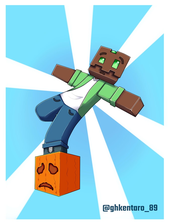 Draw your minecraft skin in cartoon style by Hernan_lezama | Fiverr