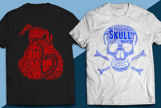 Design word cloud t shirts or word art from any shape by Mh_mehedihasan ...