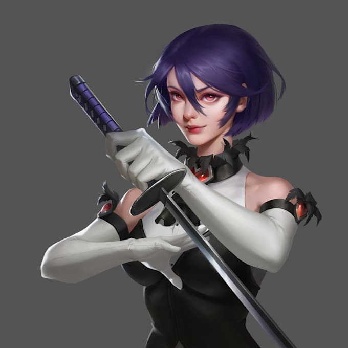 Do dynamic fantasy character art by Lalasammy | Fiverr