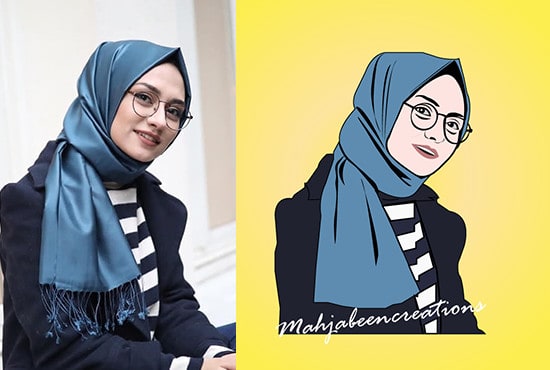 Design illustrations of people in adobe illustrator by Mahjabeen_ | Fiverr
