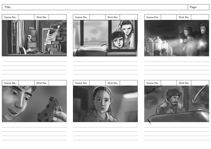 Produce amazing and detailed storyboards for your film,commercial ...
