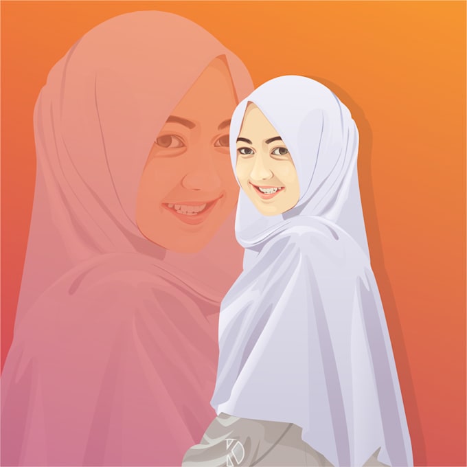 Draw a nice cartoon vector by Kimes_4 | Fiverr