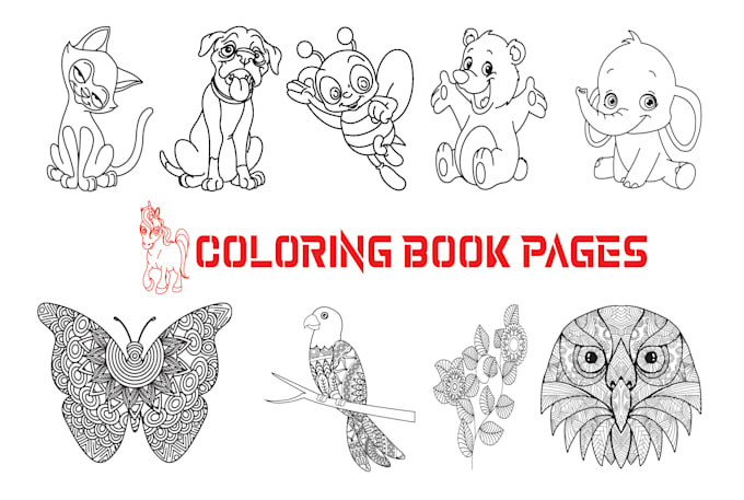 Draw printable white and black coloring book pages by Tatheer_designs ...
