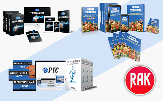 Design 3d bundle of ebooks, dvd, cd, boxset, digital devices by Rak ...