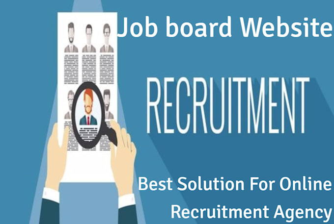 Design custom online job recruitment agency website, job board app by ...