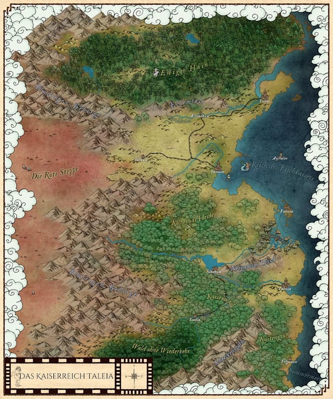 Create professional handcrafted fantasymaps by Thehassel | Fiverr