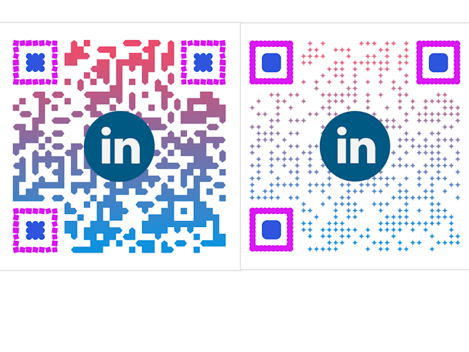 Create a professional multicolor qr code with logo by Saadkhan571 | Fiverr