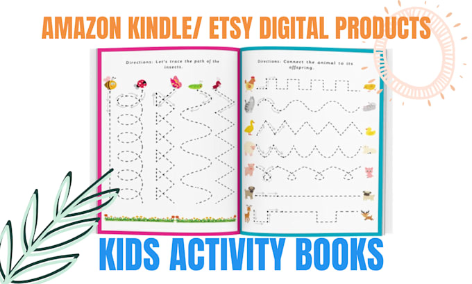 Create engaging kids activity books for kdp and etsy by Designersaba ...