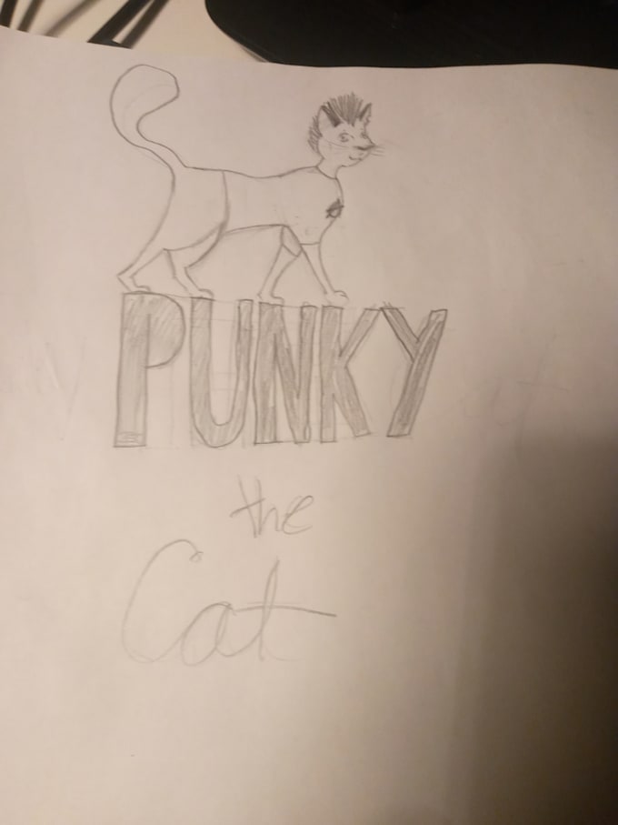 Draw you a little comic of punky the cat, in whatever pose, gesture or ...