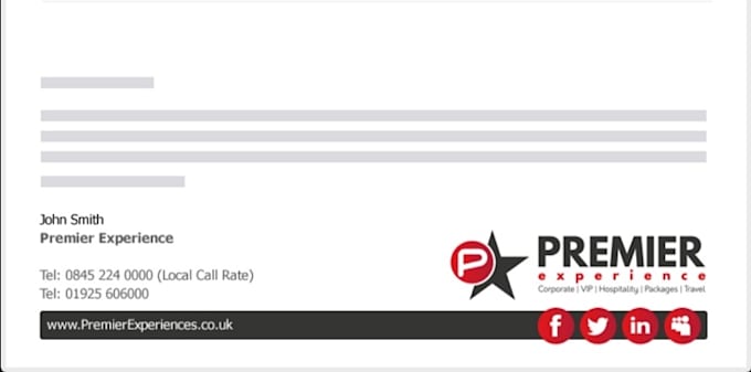 Create a smooth running clickable email signature by Chinmayrj21 | Fiverr