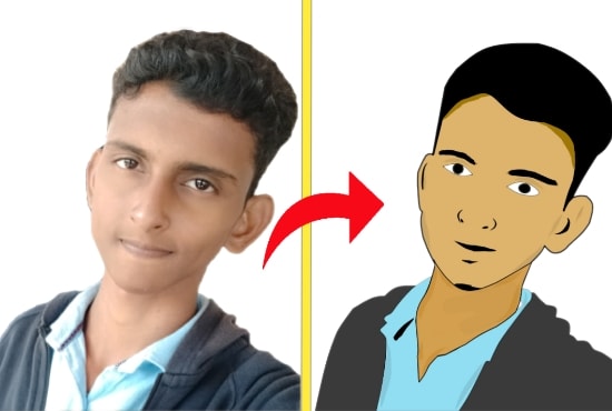 Make normal photo to cartoon photo design by Designer100dc | Fiverr
