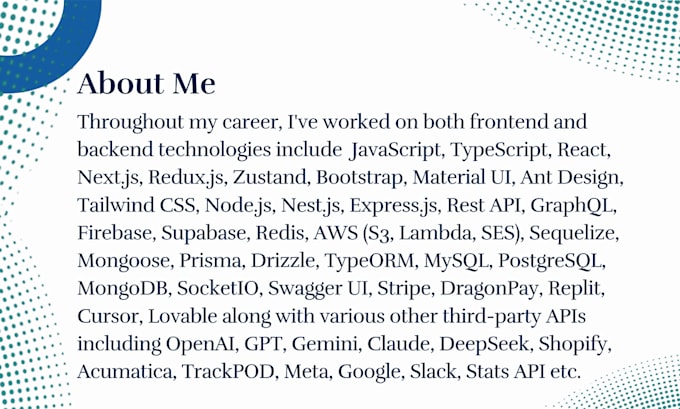 Fix errors in html, css, javascript, typescript, react, nodejs, nestjs ...