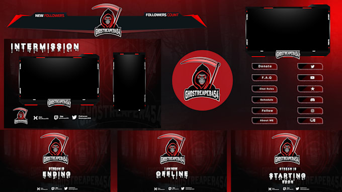 Design a twitch overlays and logo mixer for your stream by Overlayart ...