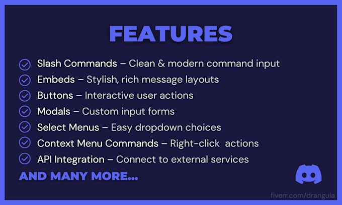 Make a professional custom coded discord bot by Drangula | Fiverr