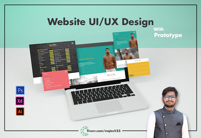 Do interactive ui ux design for website, app prototype by Mqtech25 | Fiverr