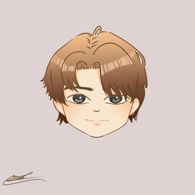Do a chibi head avatar that you can use as profile pic by Jzasalvi | Fiverr