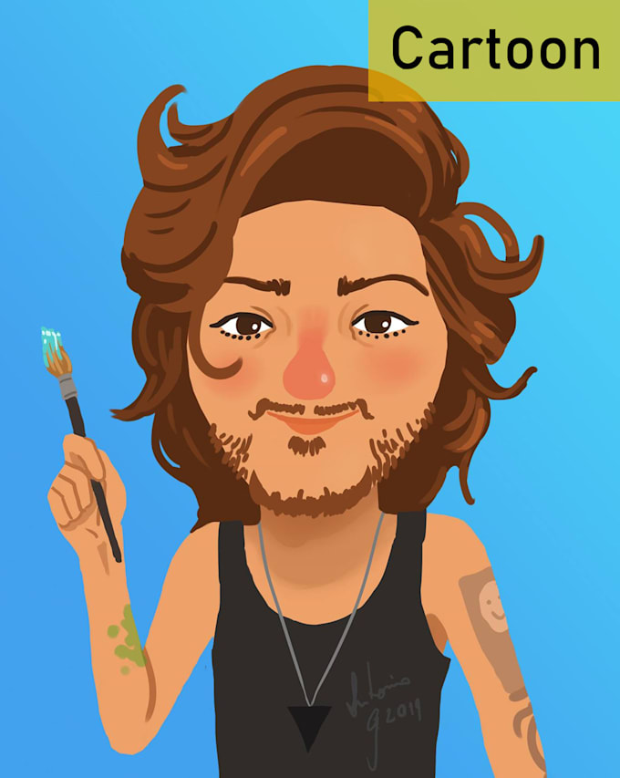 Paint avatars and caricatures for 5 dolars by Antoinegabs | Fiverr