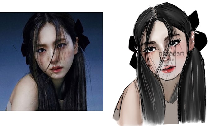 Draw portraits of people shoulder up or waist up by Pixtaeart | Fiverr