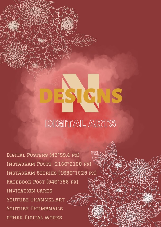 Create beautiful digital posters for various platforms by Hennabynihala ...