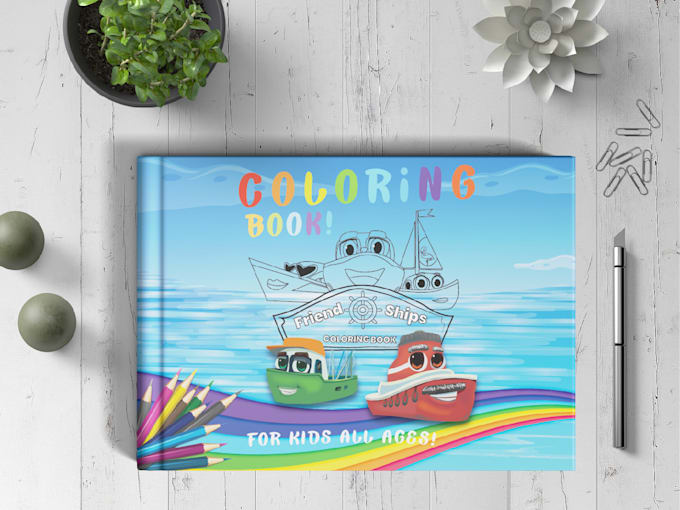 Draw or design coloring book page or book cover for children by Khalid ...