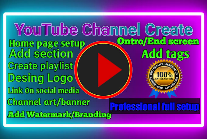 Create, design and setup youtube channel by Dulal68 | Fiverr