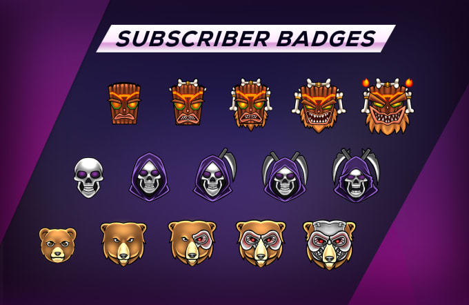 Create custom subscriber badges and bit badges for twitch by Wilisme ... Create custom subscriber badges and bit badges for twitch by Wilisme ...