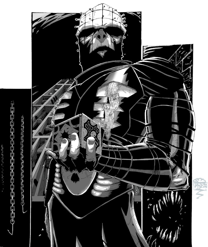 Create detailed comic pages covers or pin ups in ink by Estep84 | Fiverr