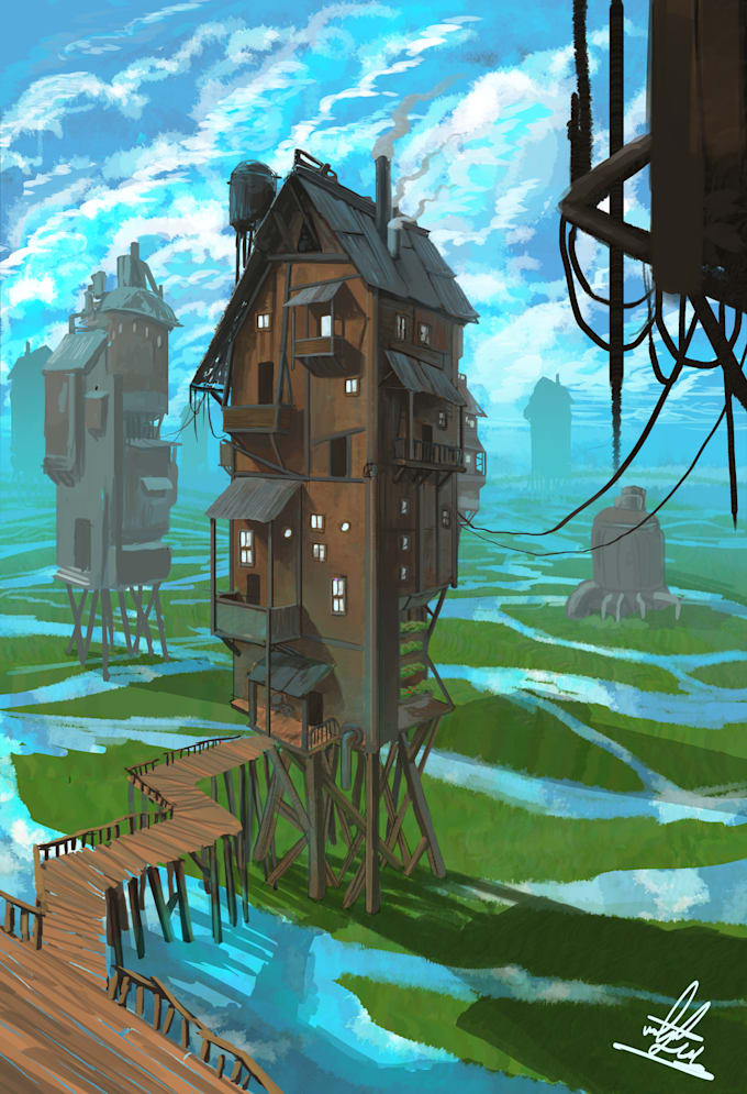 Give you realistic concepts illustrations by Ahmed3rfeen | Fiverr