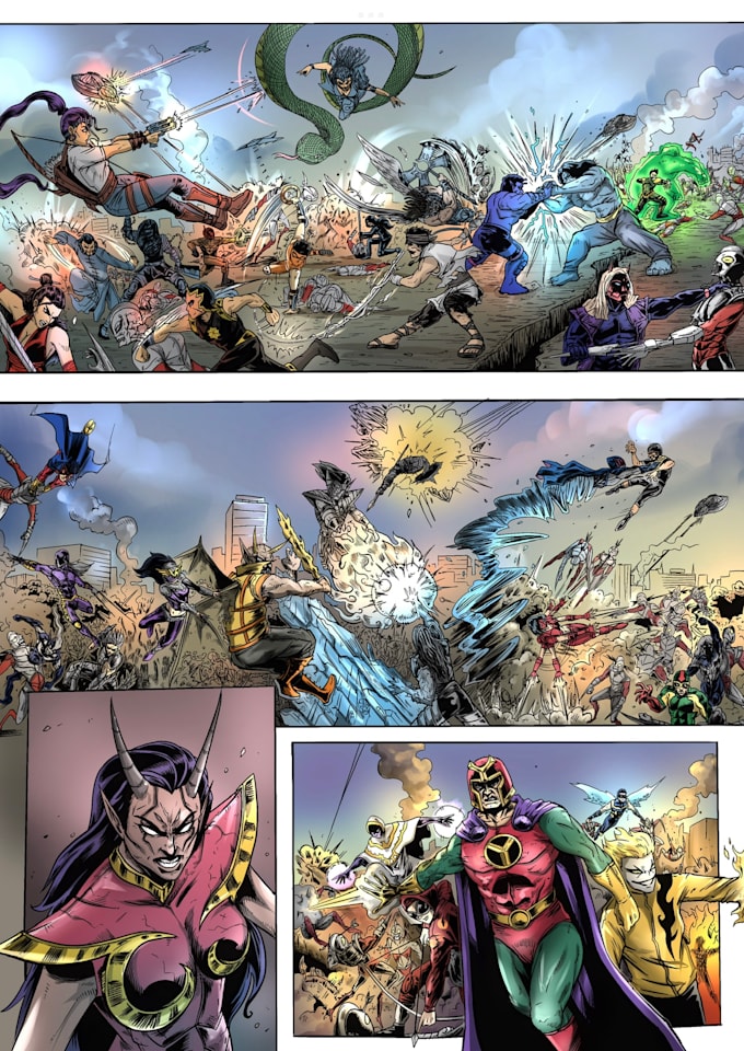 Color comic marvel dc style by Mosmarth | Fiverr