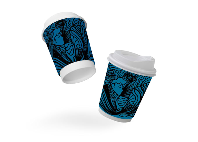 Draw monoline art illustration by Tothemoonxback | Fiverr